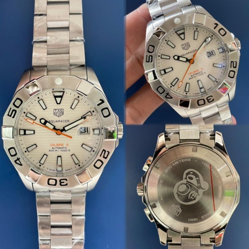 Jual JAM TANGAN PRIA TAG HEUER AQUARACER SILVER PUTIH JAPAN AUTOMATIC ...