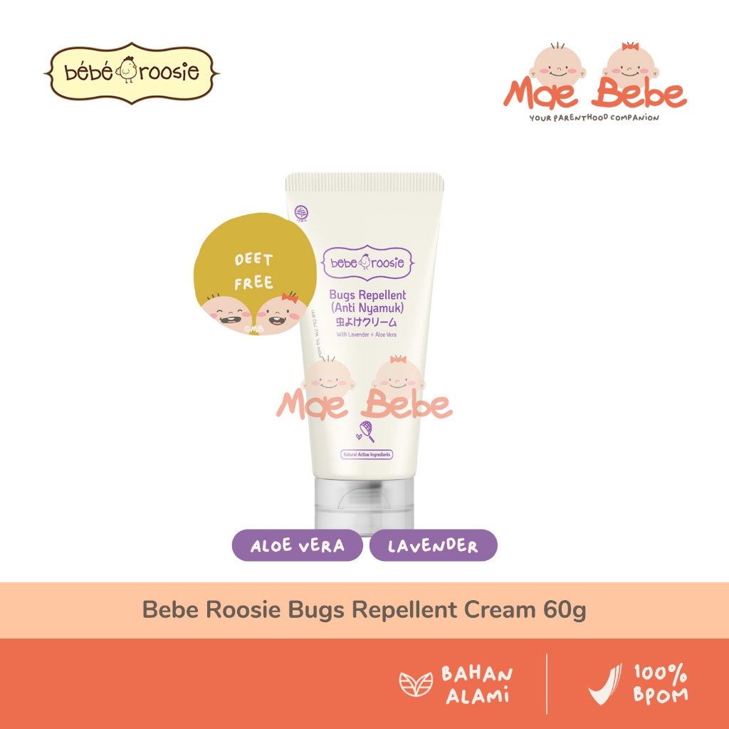 Jual Bebe Roosie Bugs Repellent Cream Krim Anti Nyamuk & Serangga ...