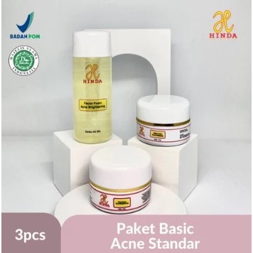 Jual PAKET BASIC ACNE STANDAR TAHAP 3 BY HINDA SKINCARE | Shopee Indonesia
