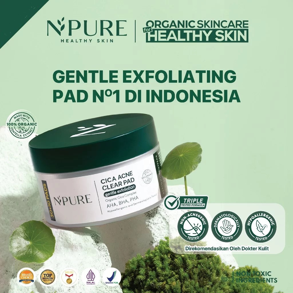 Jual LIVI - Npure Cica Clear Pad 100g | Shopee Indonesia