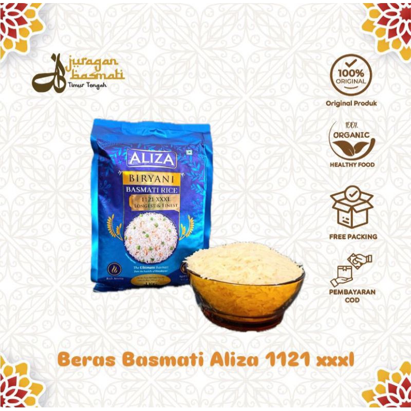 Jual Beras Basmati Aliza 1121 Xxxl 1kg | Shopee Indonesia