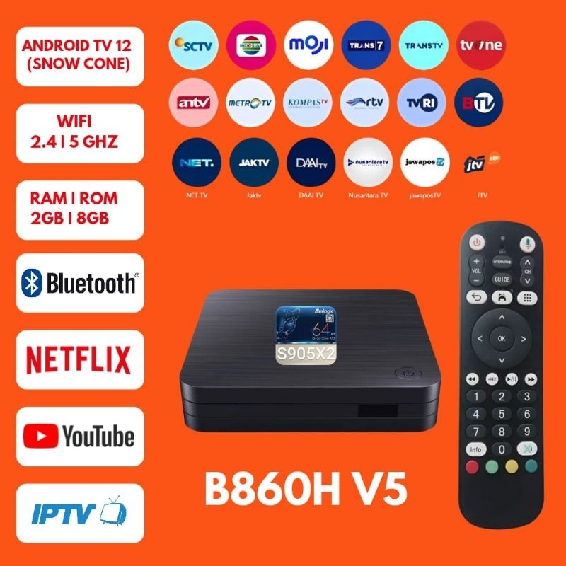 Jual STB ANDROID BOX B860H V5 ЙЄТFLIX CERTIFICATE ROOT FULL CHANNEL SIAP PAKAI | Shopee Indonesia