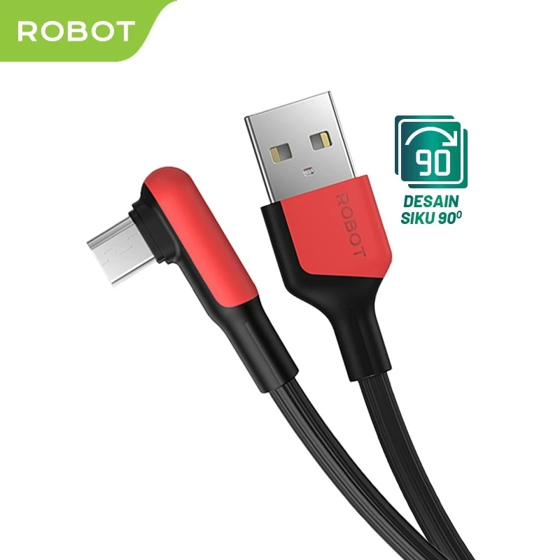 Jual Kabel Data USB Micro USB Robot RWM100 Android 2.4A Gaming 1 Meter ...