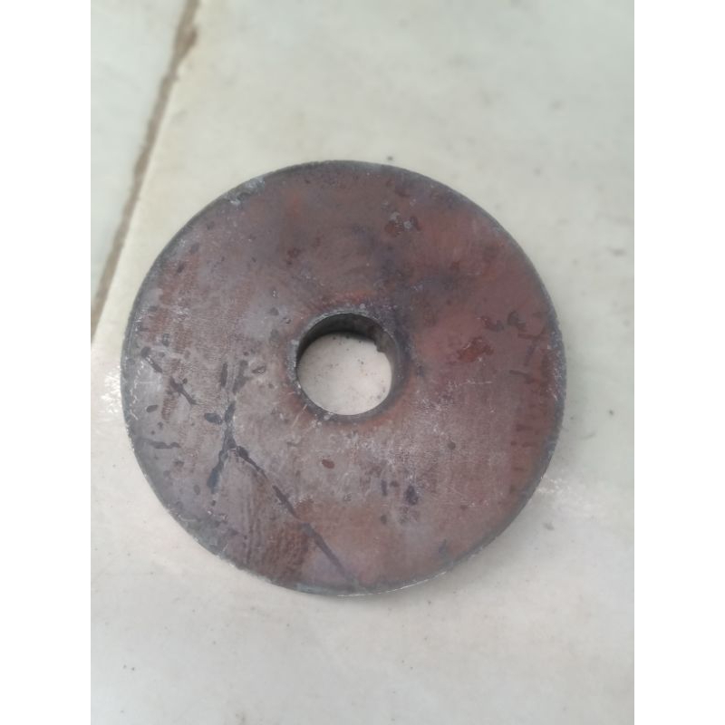 Jual plat bulat diameter 121mm lubang tengah 30mm tebal 16mm | Shopee ...