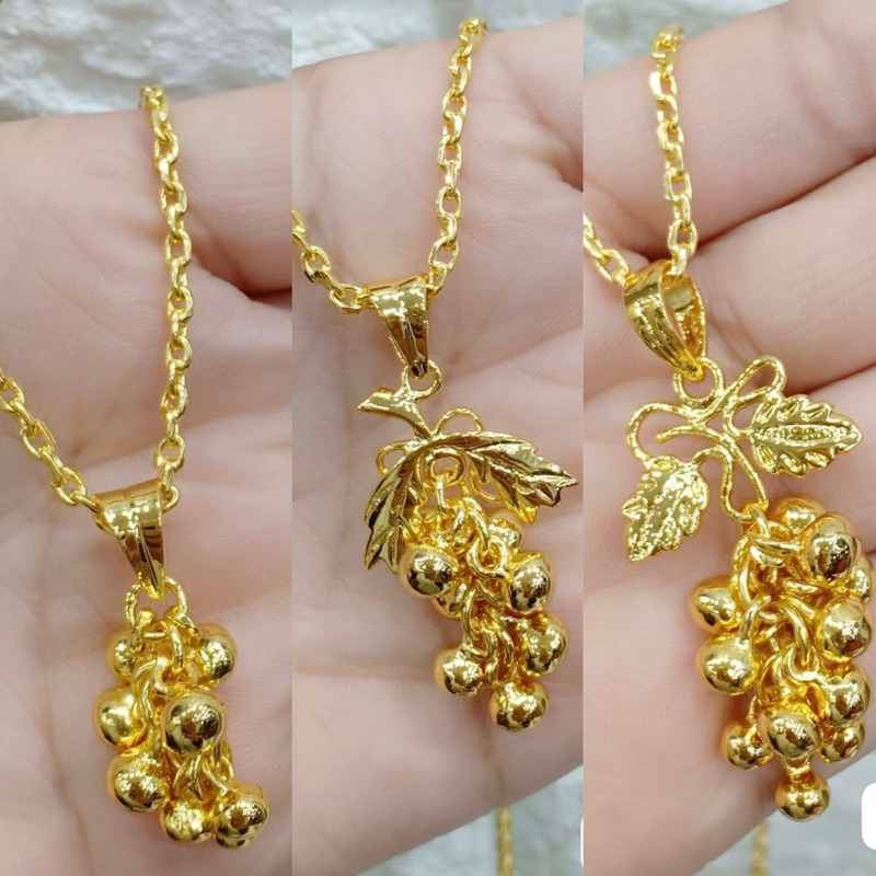 Jual Kalung Luontin Anggur Lapis Crystal/Chrome 24k | Shopee Indonesia