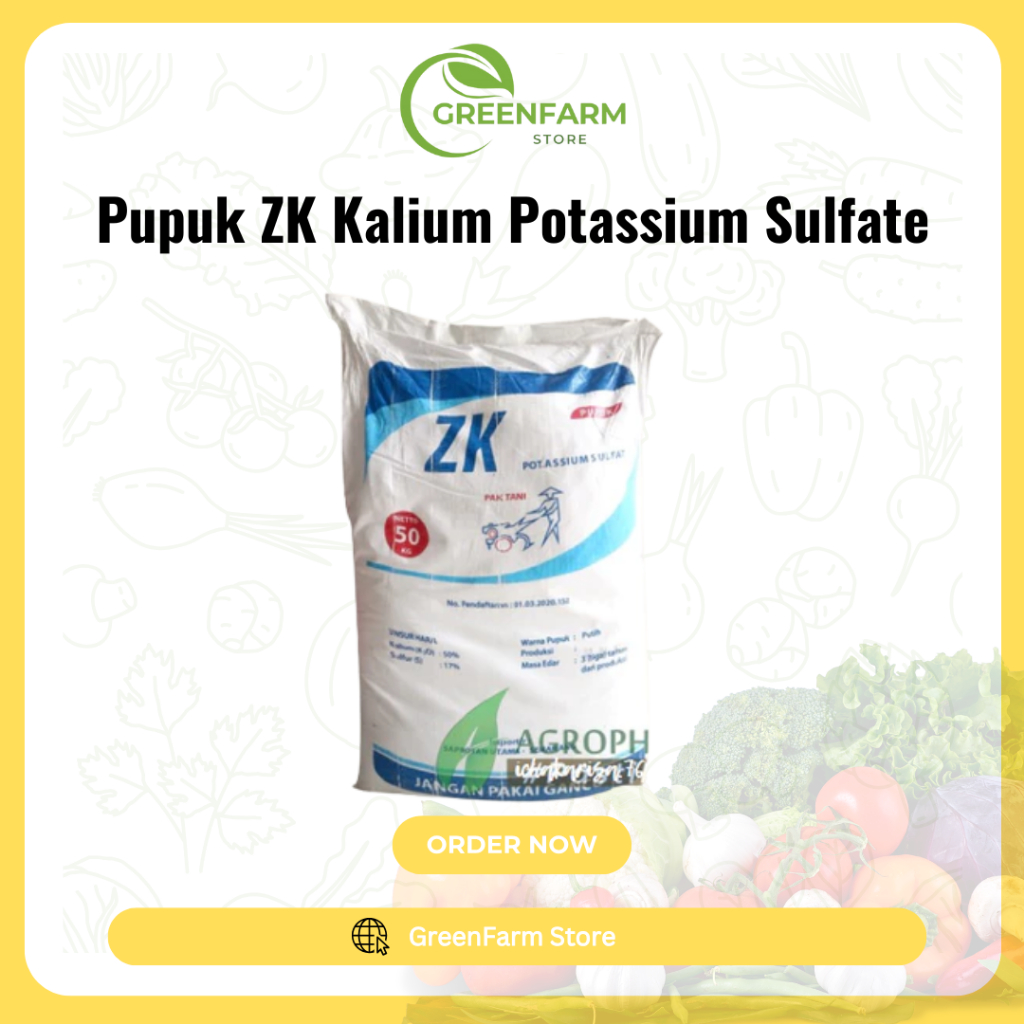 Jual Pupuk ZK Kalium Potassium Sulfate Pak Tani Sulfat Kemasan Repack ...