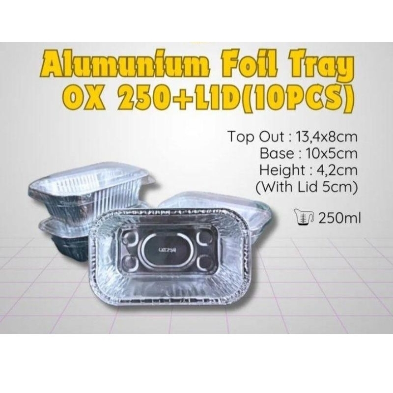 Jual ALUMINIUM FOIL TRAY OX250 (10 Pcs) | Shopee Indonesia