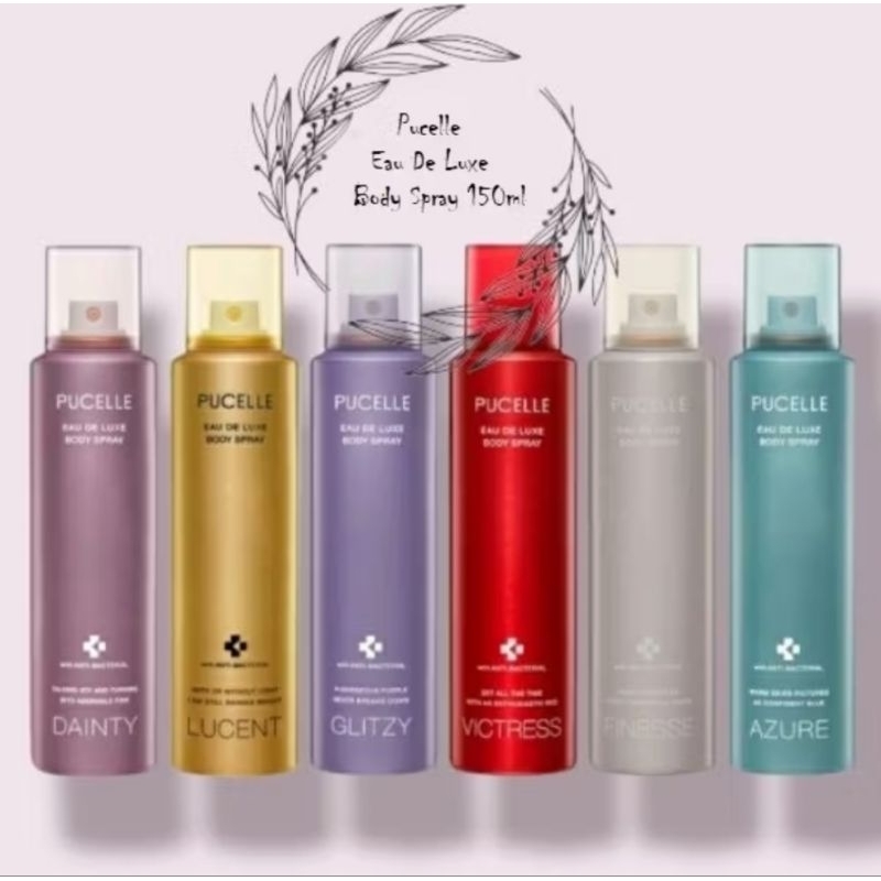 Jual Pucelle Eau De Luxe Body Spray series 150ml | Shopee Indonesia