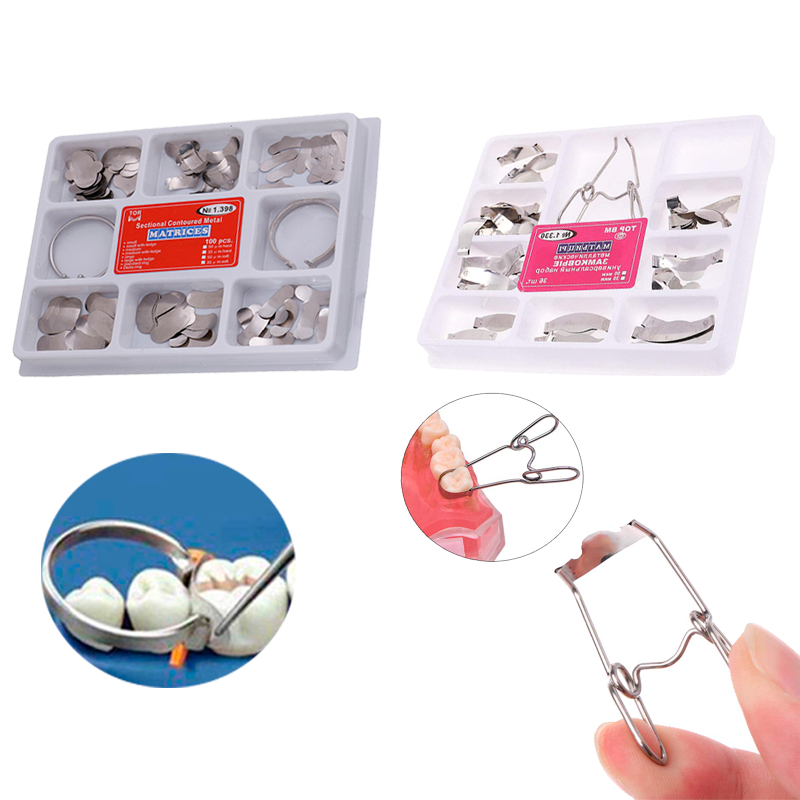 Jual dental saddle matrix band sectional contoured no 1330 matriks gigi ...