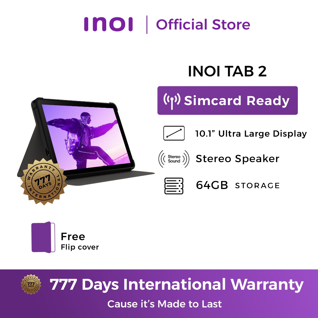 Jual INOI Tab 2 | 4+64 GB | Layar Imersif 10.1" | Stereo Speaker ...