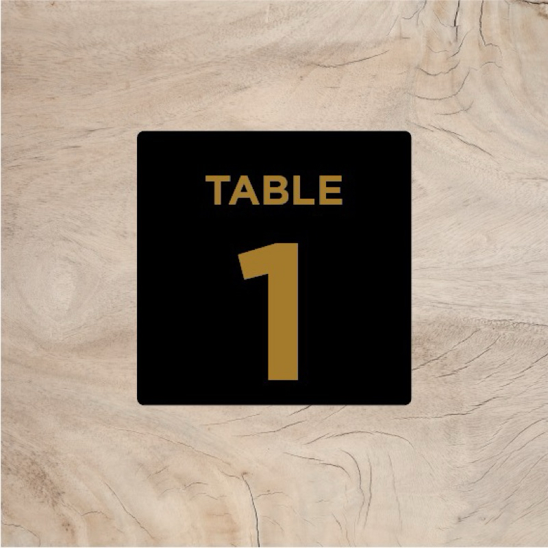Jual Nomor Meja / Table Sign / Custom Sign Akrilik / Nomor Meja Kustom ...