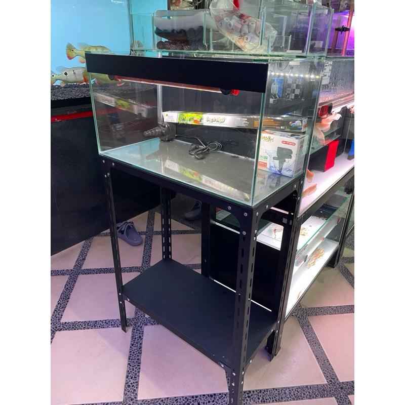 Jual Tank Full Set 60*30*30cm / Aquarium + Rak Besi | Shopee Indonesia