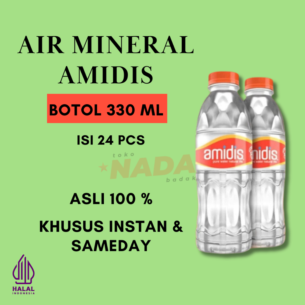 Jual Amidis Air Mineral Botol 330 ml | Shopee Indonesia