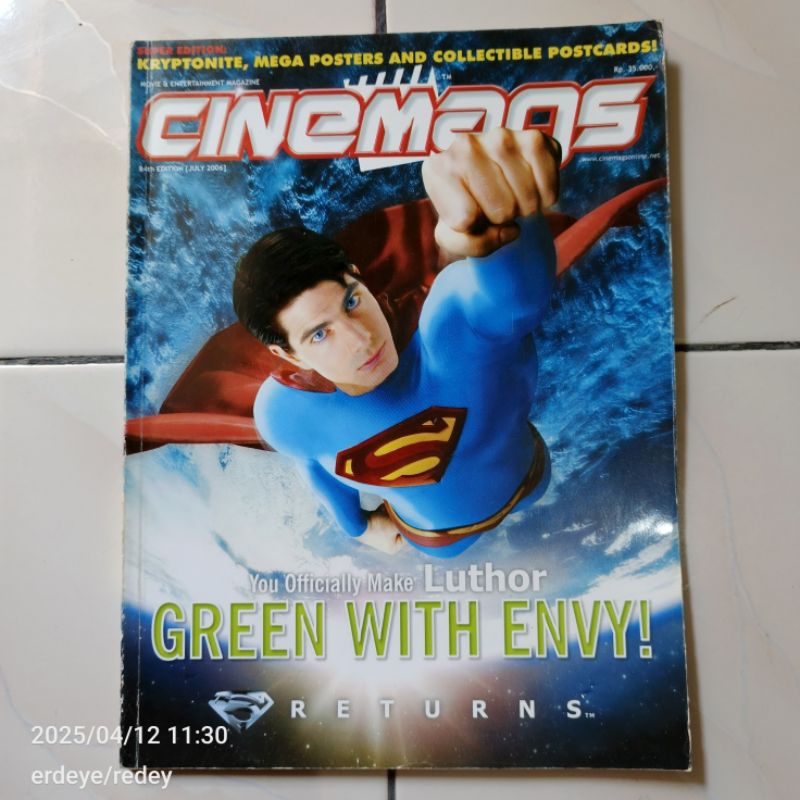 Jual Majalah Cinemags Dan Movie Monthly Cover Superman Returns dan Man ...