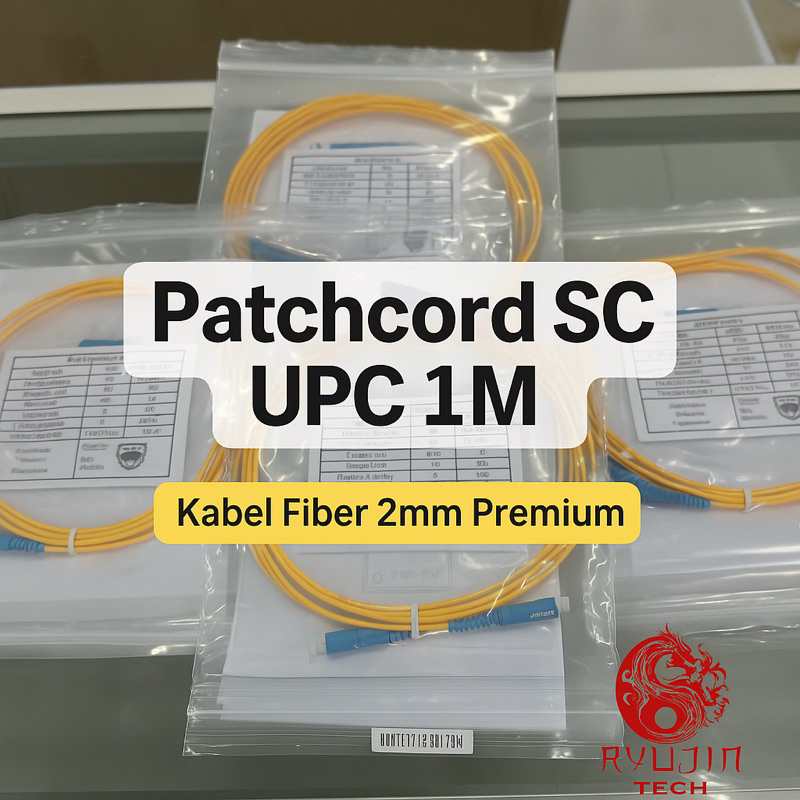 Jual Patchcore Patchcord Fiber Optik SC UPC 1M – Kabel SC/UPC 2mm FTTH ...