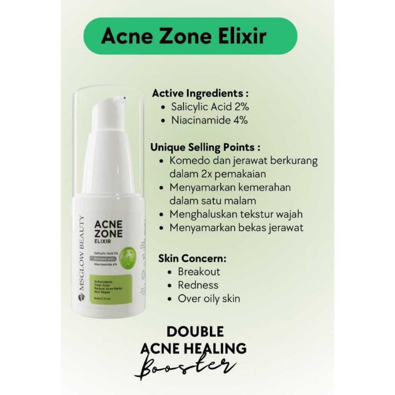 Jual MS GLOW ELIXIR BOOSTER / ROYAL -C / DUAL RETIGLOW / ACNE ZONE ...