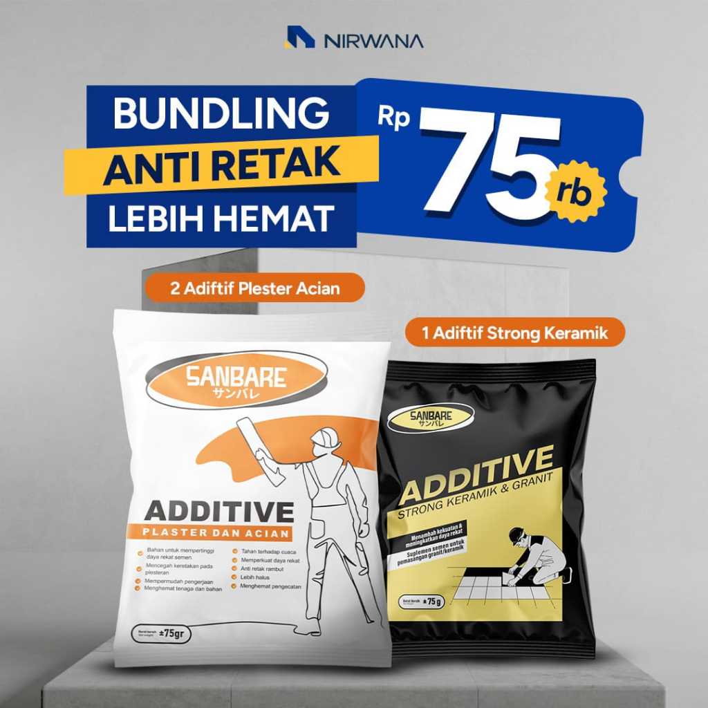 Jual PAKET ANTI RETAK - Spesial Sanbare Acian & Keramik | Shopee Indonesia