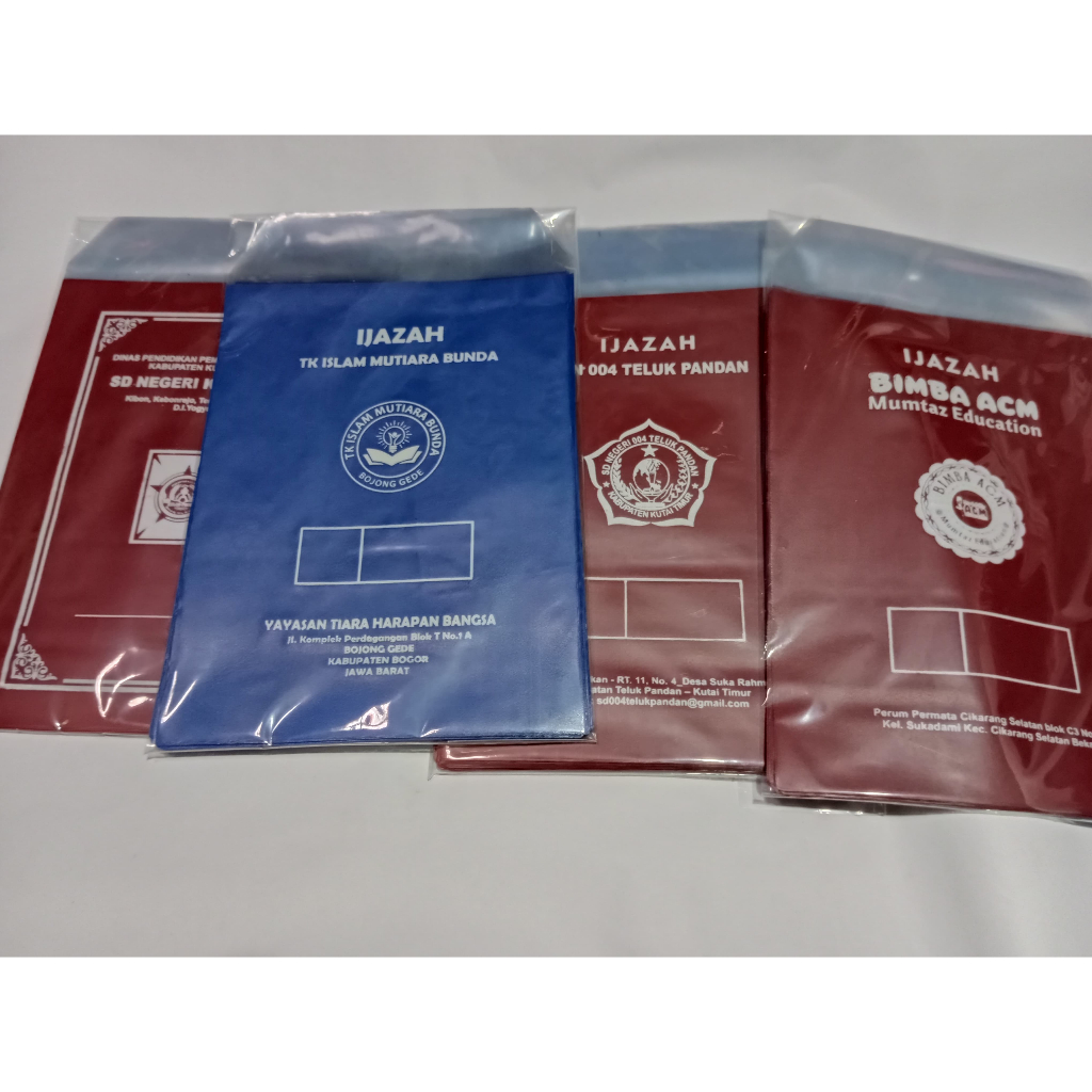 Jual Kantong Ijazah Sampul Ijazah Plastik Sekolah Custom | Shopee Indonesia