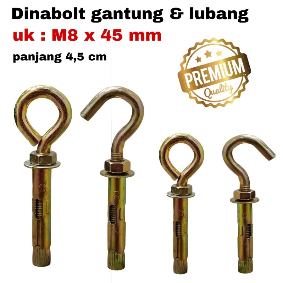 Jual Dynabolt M8 x 45 model Gantung dan Lubang | Shopee Indonesia