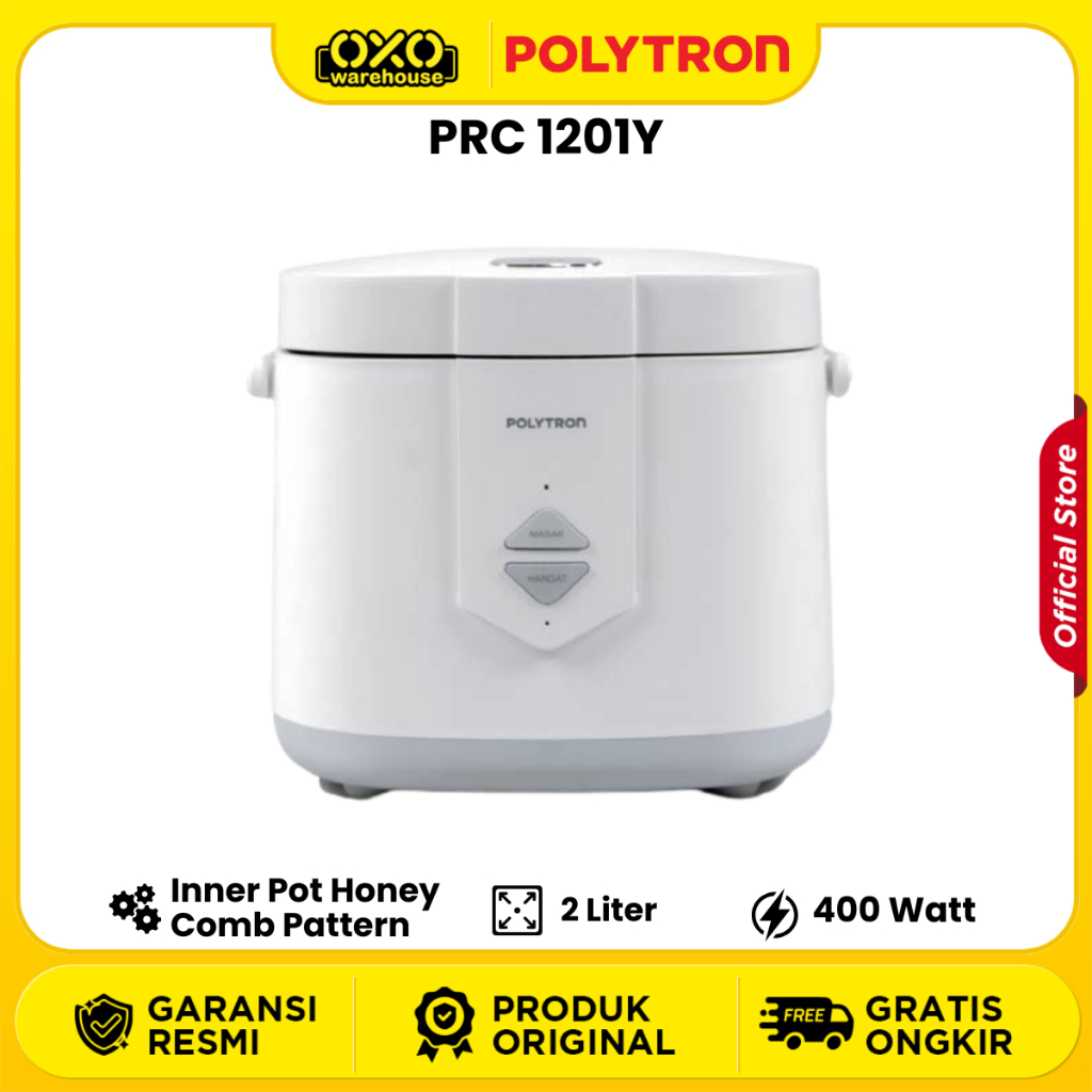Jual POLYTRON Rice Cooker PRC 1201Y Mejikom Penanak Nasi 2 Liter Low ...
