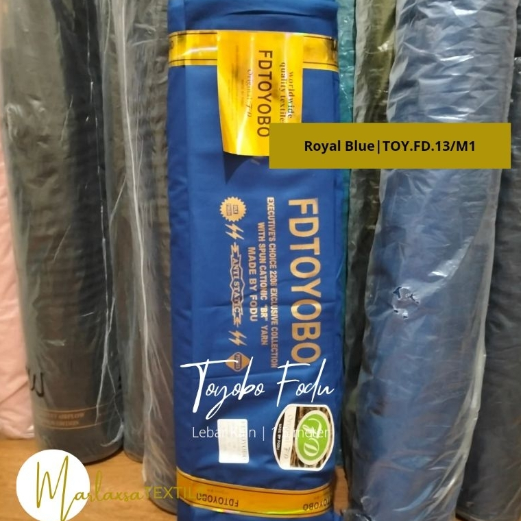 Jual KAIN KATUN TOYOBO FODU ORIGINAL | Royal Blue | Shopee Indonesia