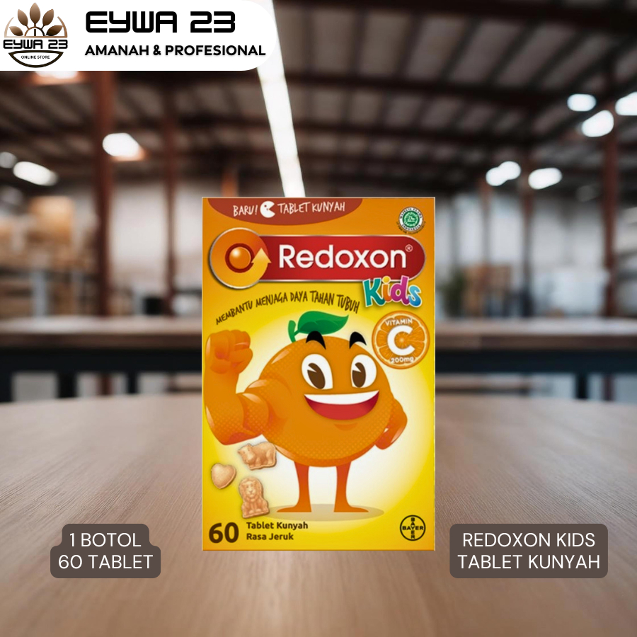 Jual Redoxon Kids Vitamin C Tablet Kunyah Bottle 60 Tablet | Shopee ...