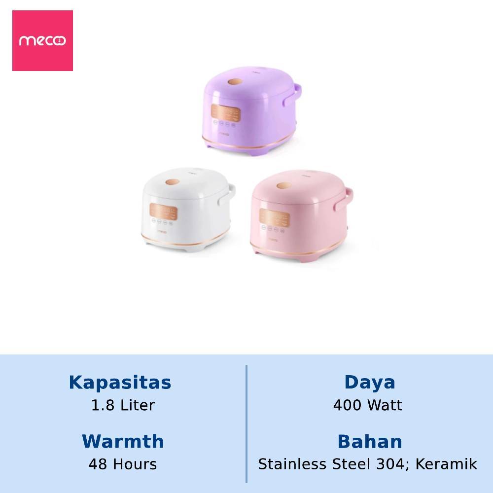 Jual Mecoo Most Aesthetic Rice Cooker 1.8L Low Carbo MC2002 | Shopee ...