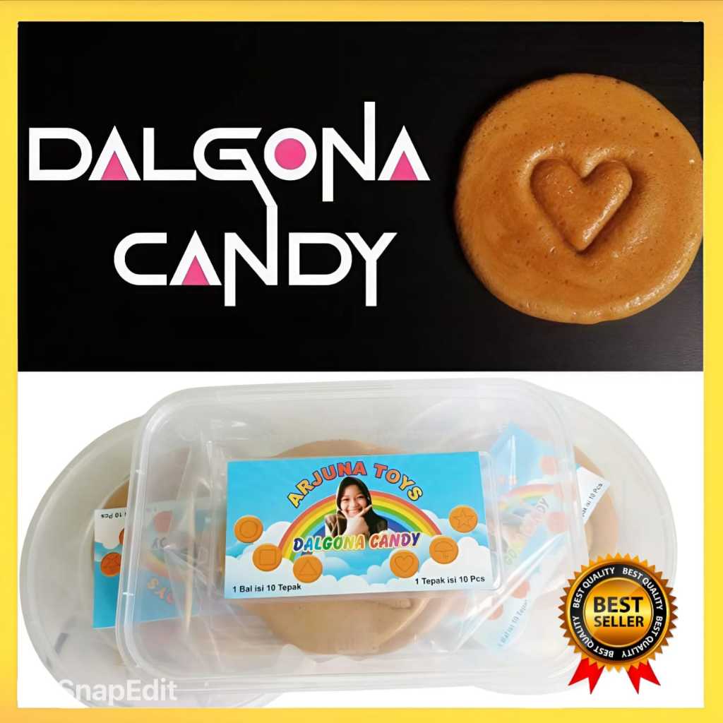 Jual Permen dalgona candy squid game termurah free tusuk gigi | Shopee ...