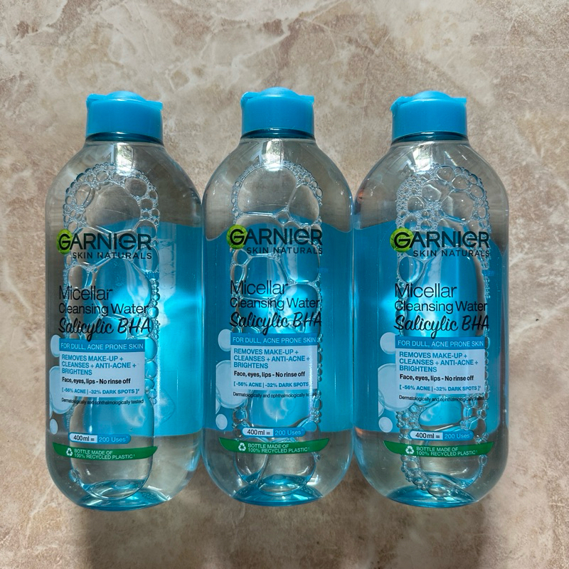 Jual Garnier Micellar Water salicylic BHA biru 400ml | Shopee Indonesia