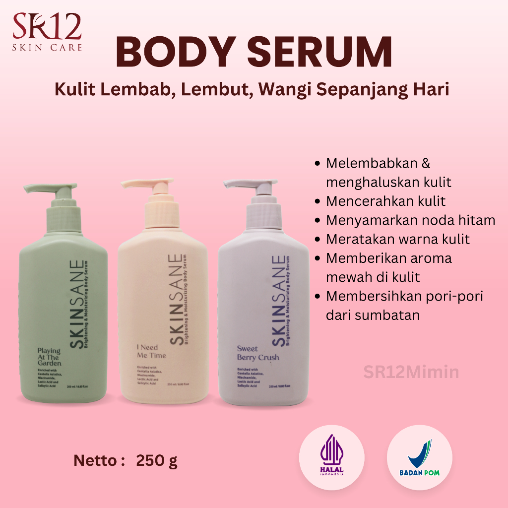 Jual SKINSANE BODY SERUM - BODY LOTION SKINSANE - MELEMBABKAN KULIT ...