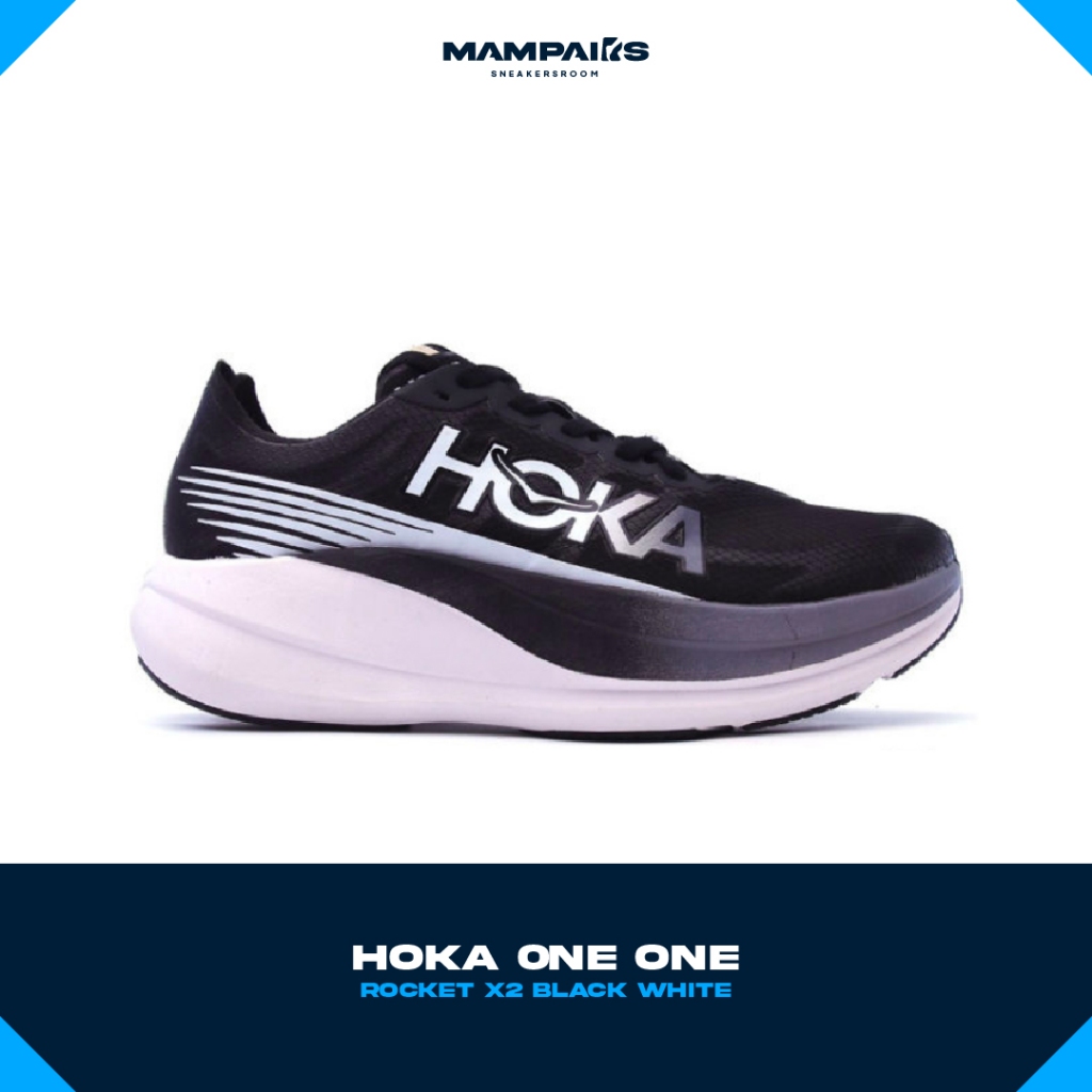 Jual Hoka Rocket X2 Black White BNIB | Shopee Indonesia
