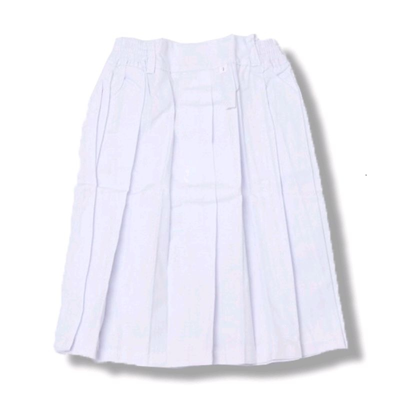 Jual ROK PENDEK PUTIH SERAGAM ANAK SEKOLAH SD PEREMPUAN MODEL REMPEL ...