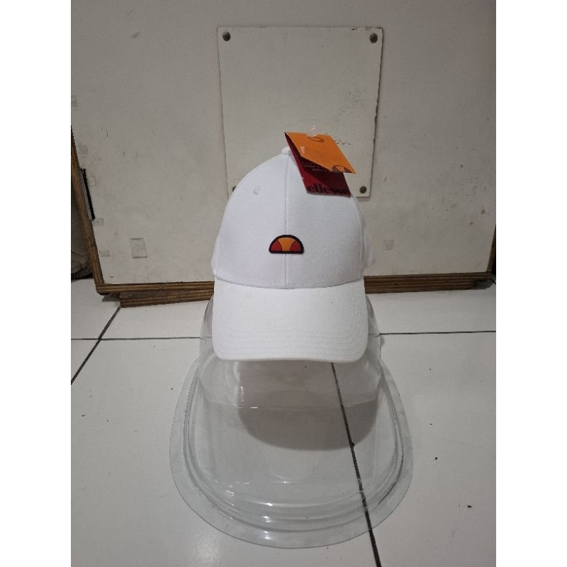Jual (ALL SIZE) topi caps ellesse white original | Shopee Indonesia