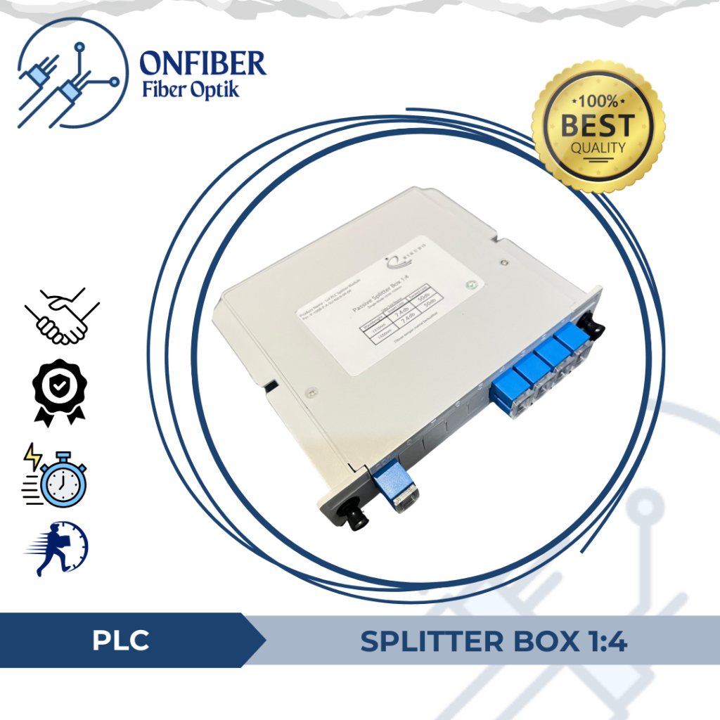 Jual Passive Splitter Box 1 4 SC UPC / Box Splitter 1:4 Upc FIber Optik ...