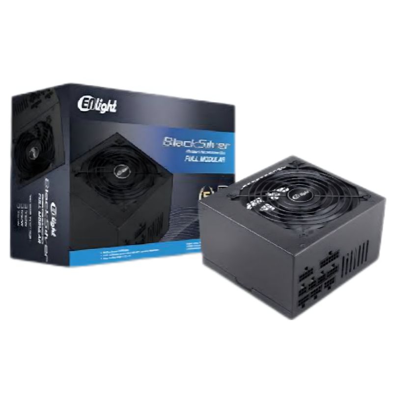 Jual ENLIGHT BLACKSILVER PSU 650W 80+ Bronze Full Modular Power Supply ...
