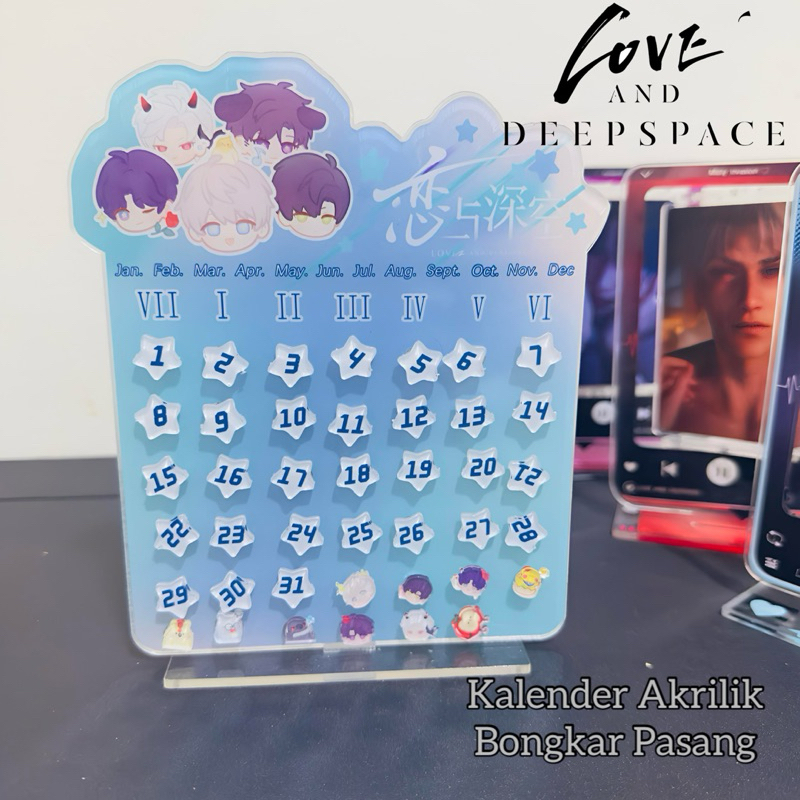 Jual Love And Deep Space Kalender Harian Akrilik Bongkar Pasang ...