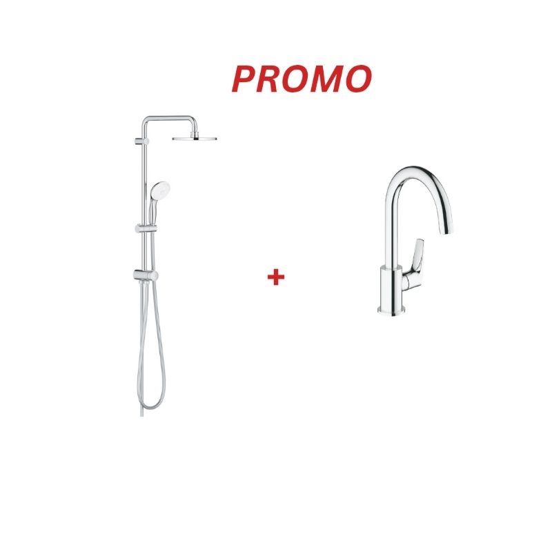 Jual Grohe 27389003 Temp Cosmo System 200 Flex Shower System With ...