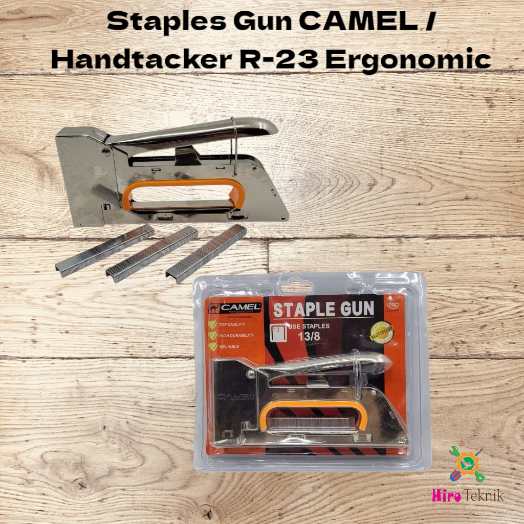 Jual Staples Gun CAMEL / Handtacker R-23 Ergonomic / Stapler Gun / Gun ...