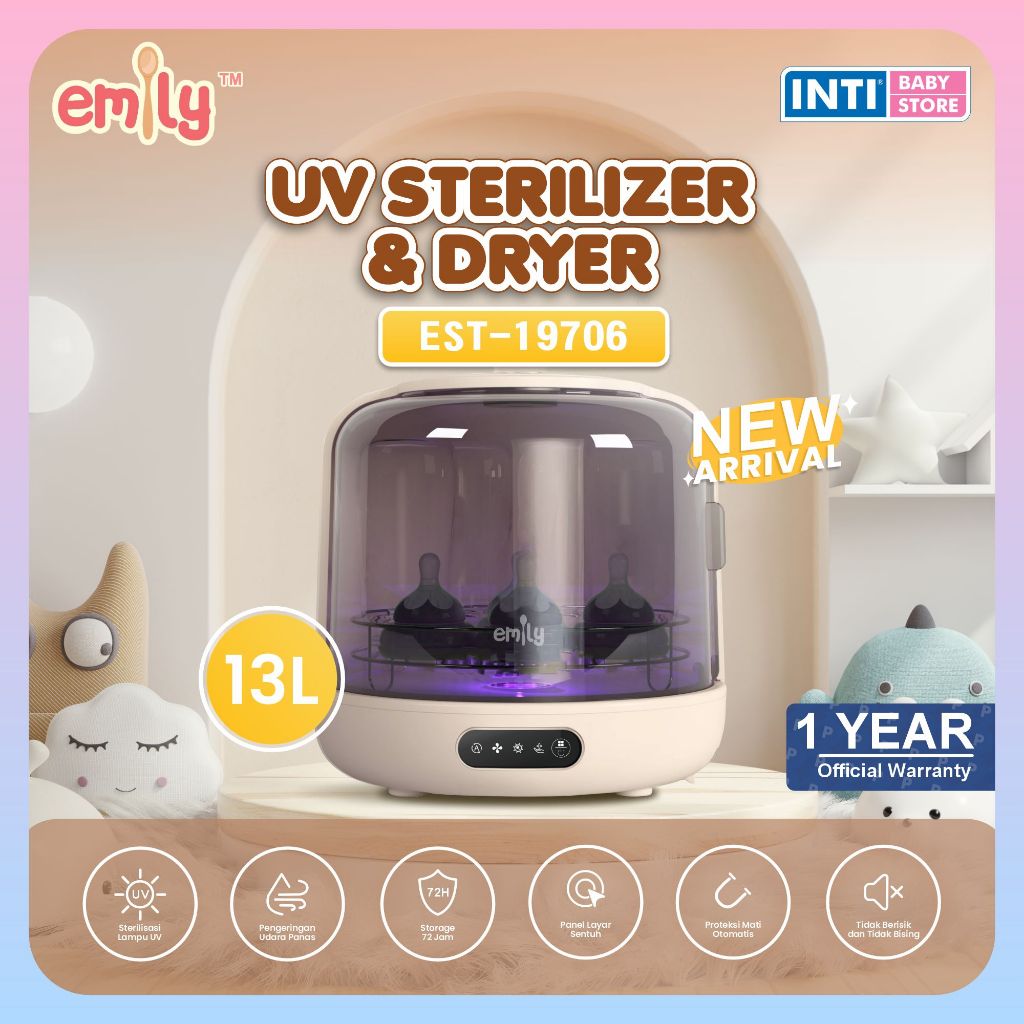 Jual Emily | UV Sterillizer & Dryer 13L Sterillizer Baby | Sterillizer ...