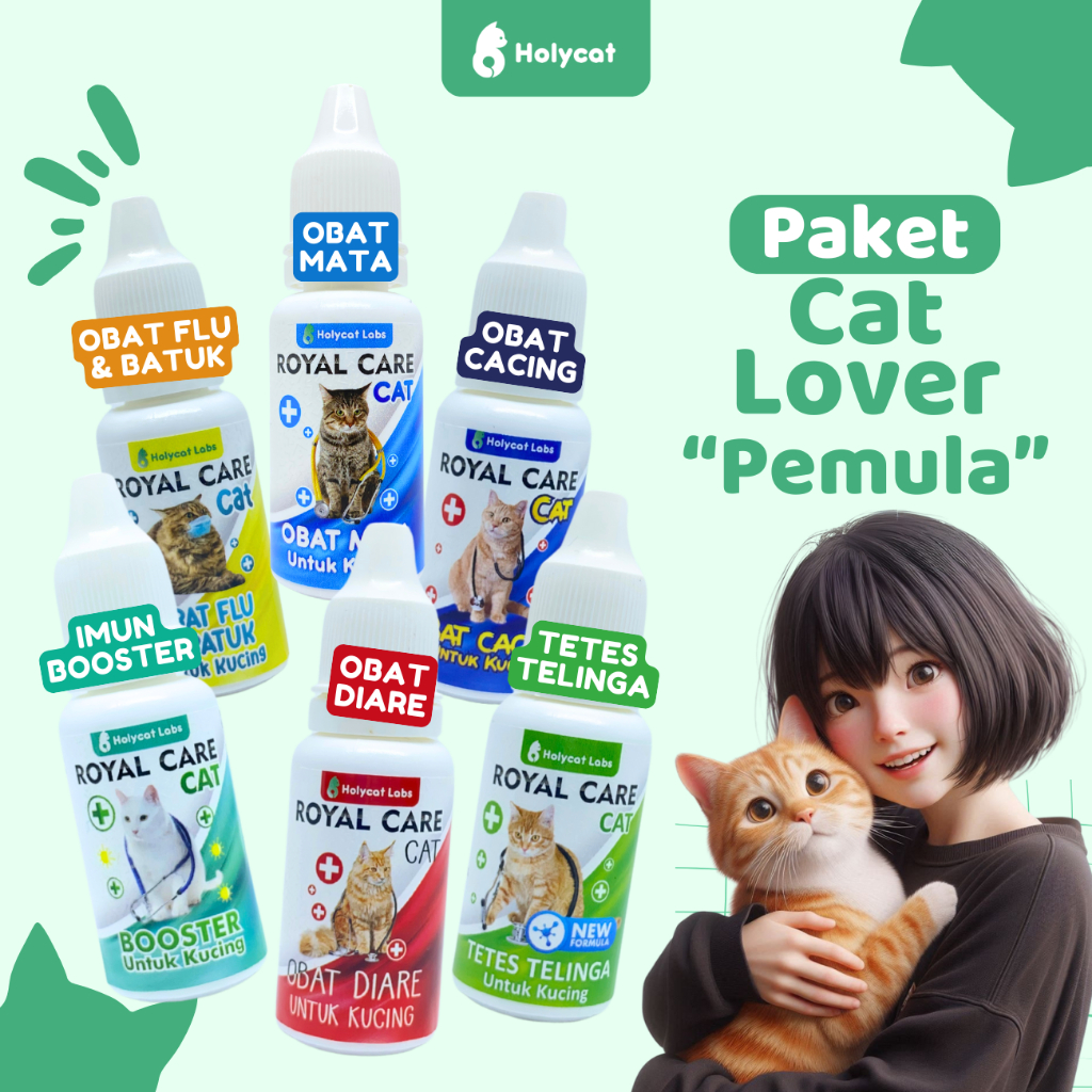 Jual Holycatlabs Paket Cat Lover P3K Isi 6 Obat dan Vitamin | ROYAL ...