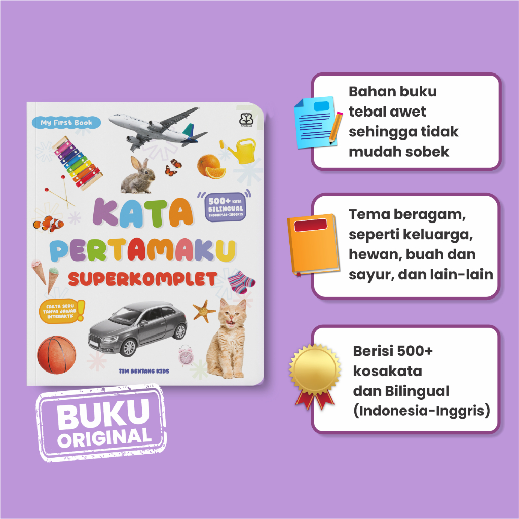 Jual [Mizan] My First Book: Kata Pertamaku Superkomplet Boardbook ...