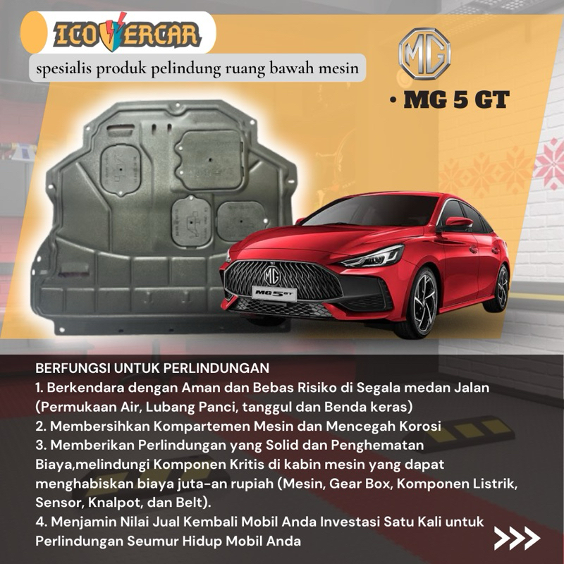 Jual engine cover pelindung ruang bawah mesin MG 5 GT tahun 2021-2025 | Shopee Indonesia