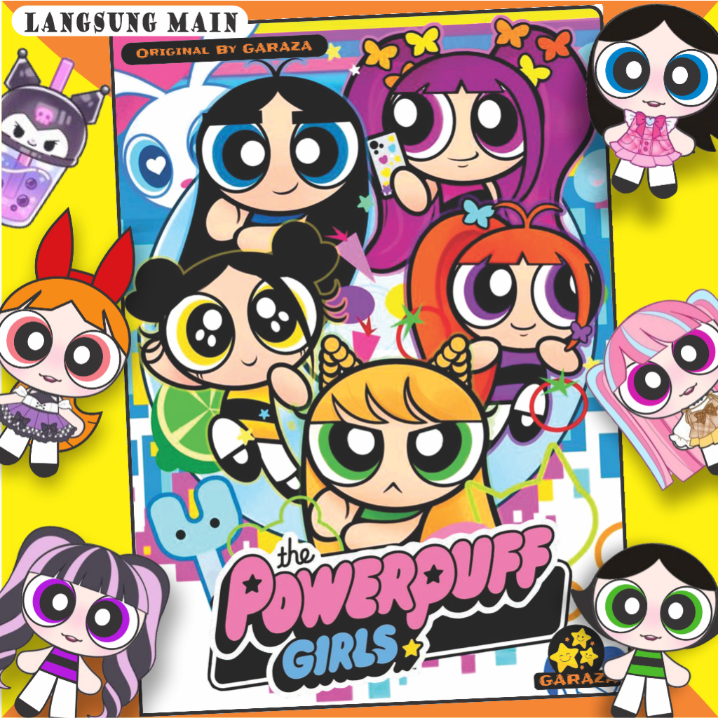Jual Paper Doll The Powerpuff Girls Educatonal Children's Full ...