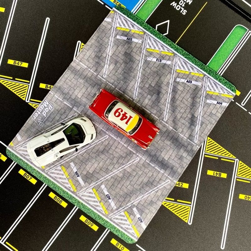 Jual Mini Diorama Mousepad Parking Pad Hot Wheels Diecast Skala 1/64 ...