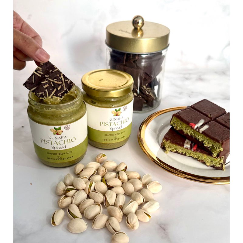 Jual (500 GRAM) SELAI PISTACHIO KUNAFA ISIAN COKLAT DUBAI HOMEMADE | Shopee Indonesia