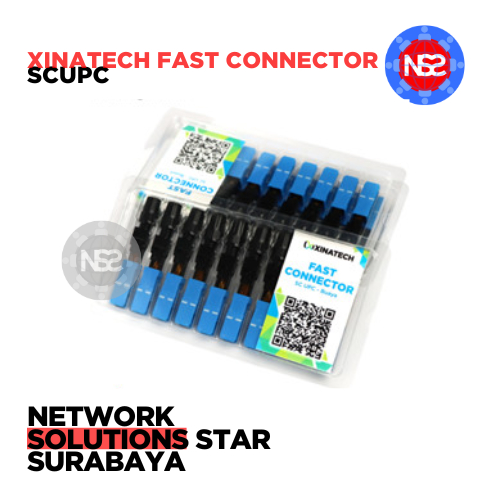 Jual Xinatech Fast Connector Buaya SC UPC - Konektor FO Biru - Fastcon ...