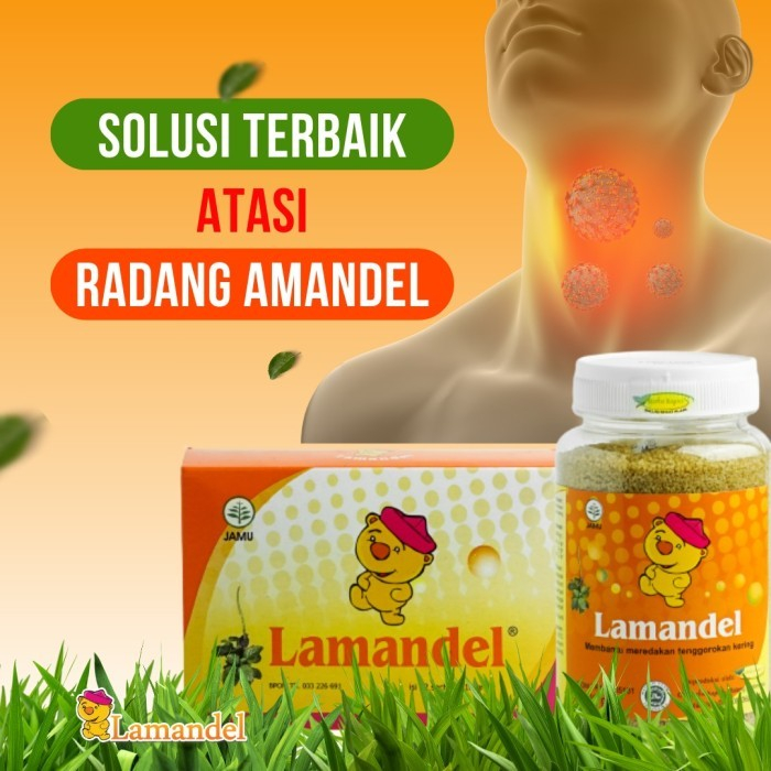 Jual LAMANDEL – Obat Herbal Amandel Anak & Dewasa | Radang Tenggorokan | BPOM | Aman & Alami ...