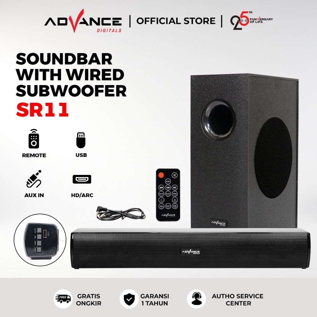 Jual Advance SR11 Soundbar dan Subwoofer Bluetooth Speaker Multimedia Garansi Resmi 1 Tahun ...