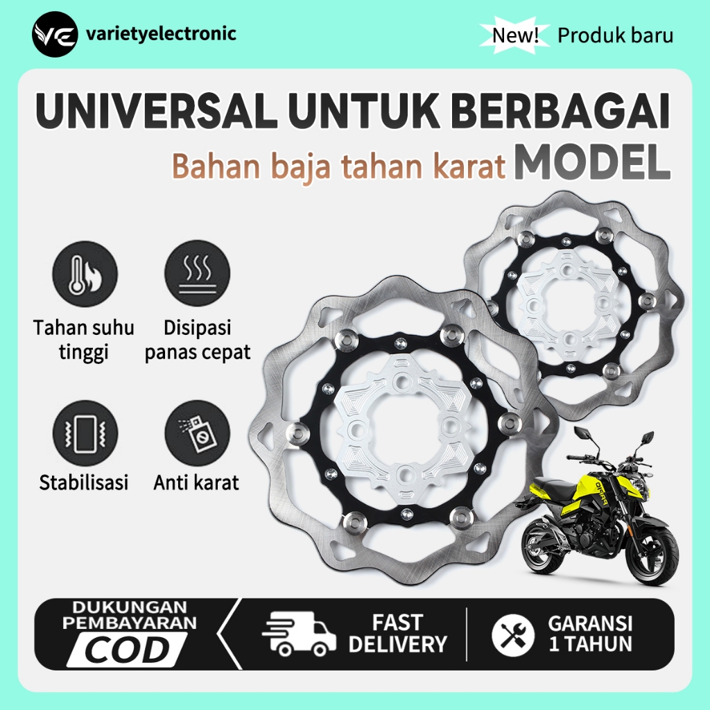 Jual Rem cakram motor modifikasi LC150 cakram depan Disc 260mm GALFER ...