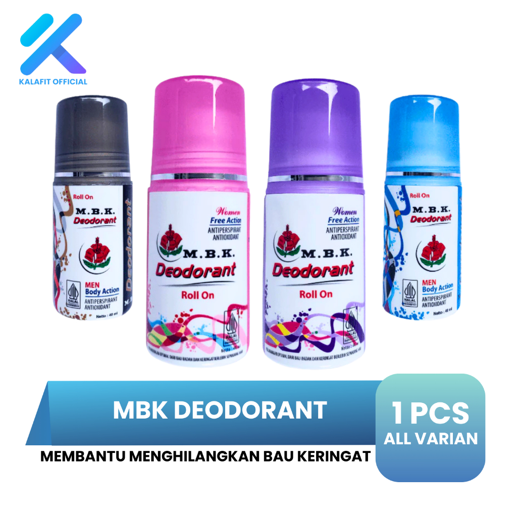 Jual MBK Roll On Deodorant Antiperspirant Penghilang Bau Badan Ketiak 40 ML | Shopee Indonesia